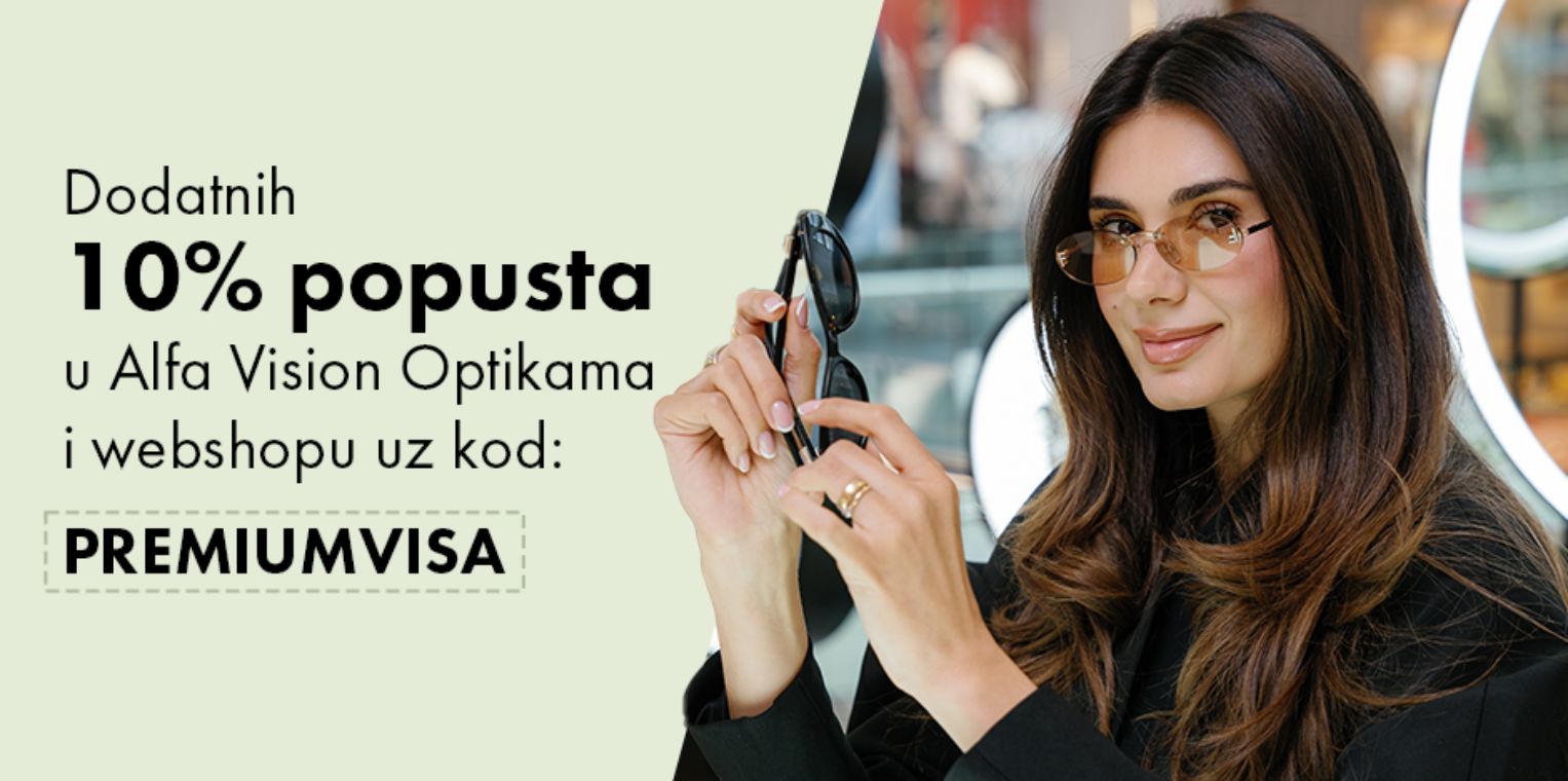 Posebna akcija za sve korisnike PBZ Card Premium Visa kartica – Alfa Vision Optika